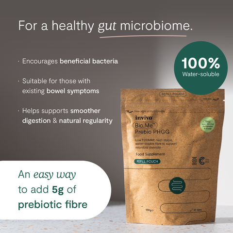 Bio.Me Prebio PHGG 150g Pouch. Prebiotic Fibre Powder Supplement ...