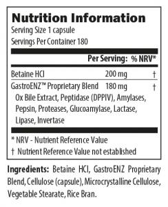Digestzymes 180 Capsule - Invivo Healthcare